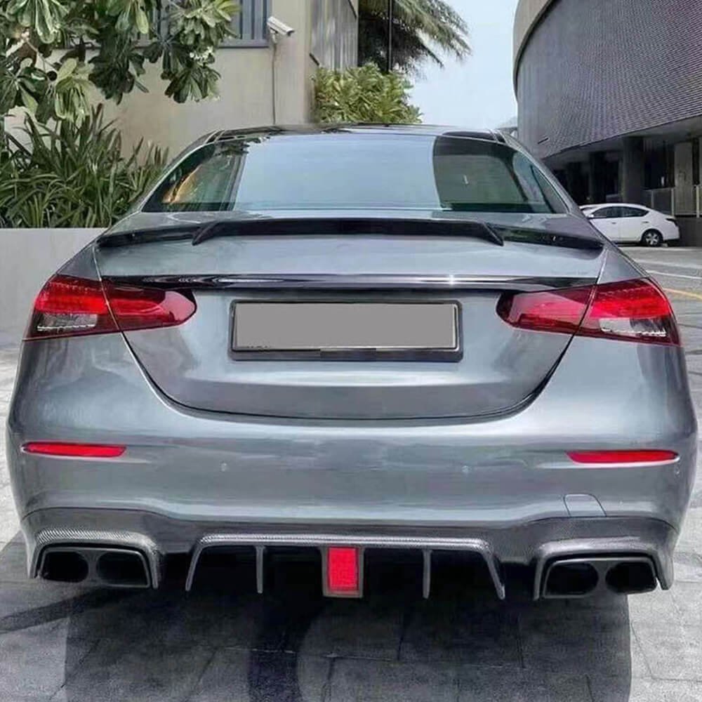 Mercedes Benz W213 E63 S Carbon Fiber Rear Trunk Boot Spoiler | Rear, Wing & Lip – Ahacarbon