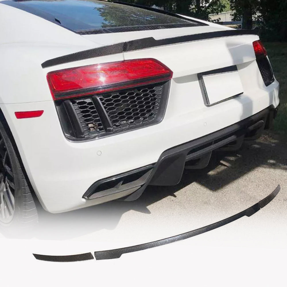Audi R8 V10 Gen 2 Carbon Fiber Trunk Boot Spoilers | Rear, Lip, Wing