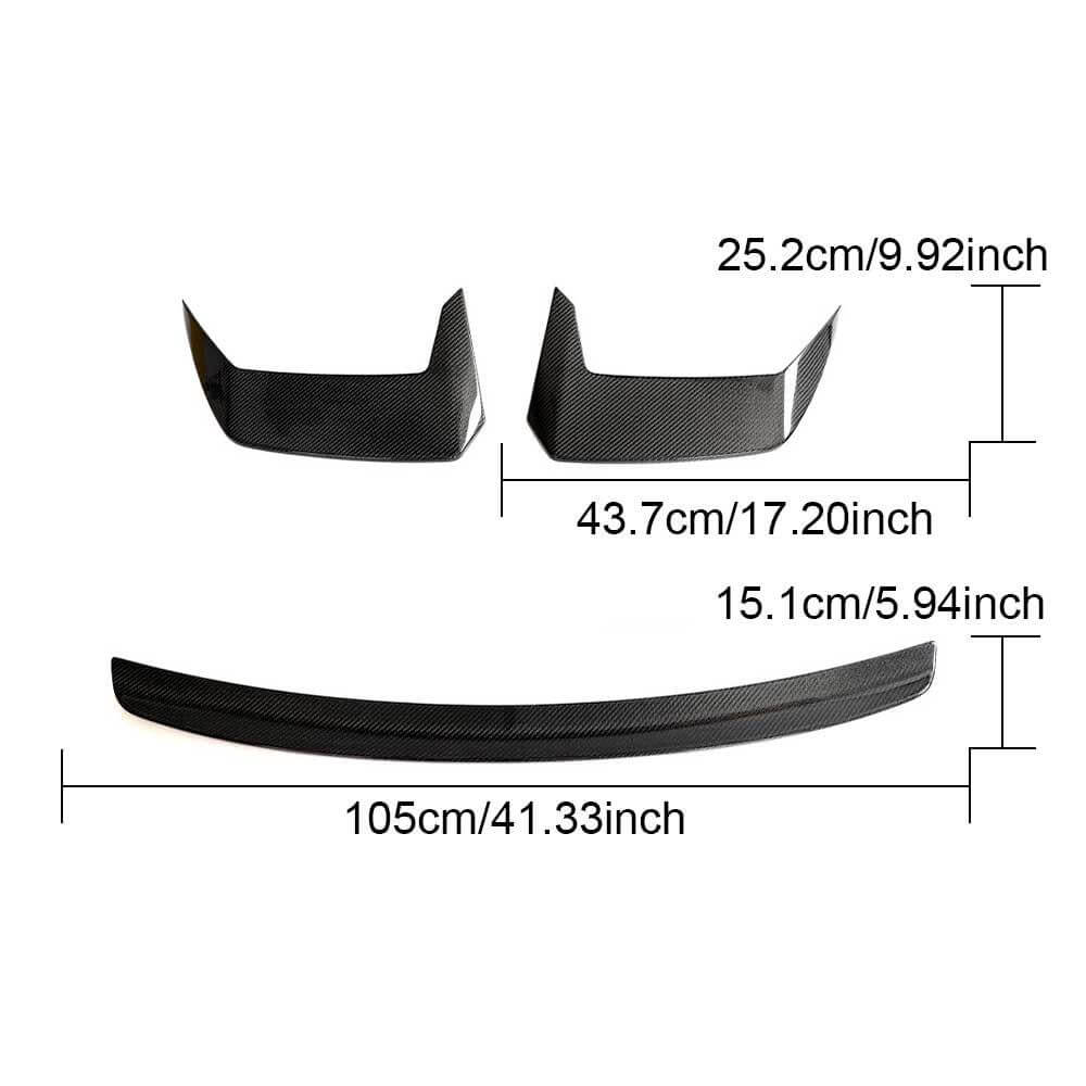 Get Audi RSQ8 RS Q8 Rear Window Spoiler | Carbon Fiber Parts for Audi