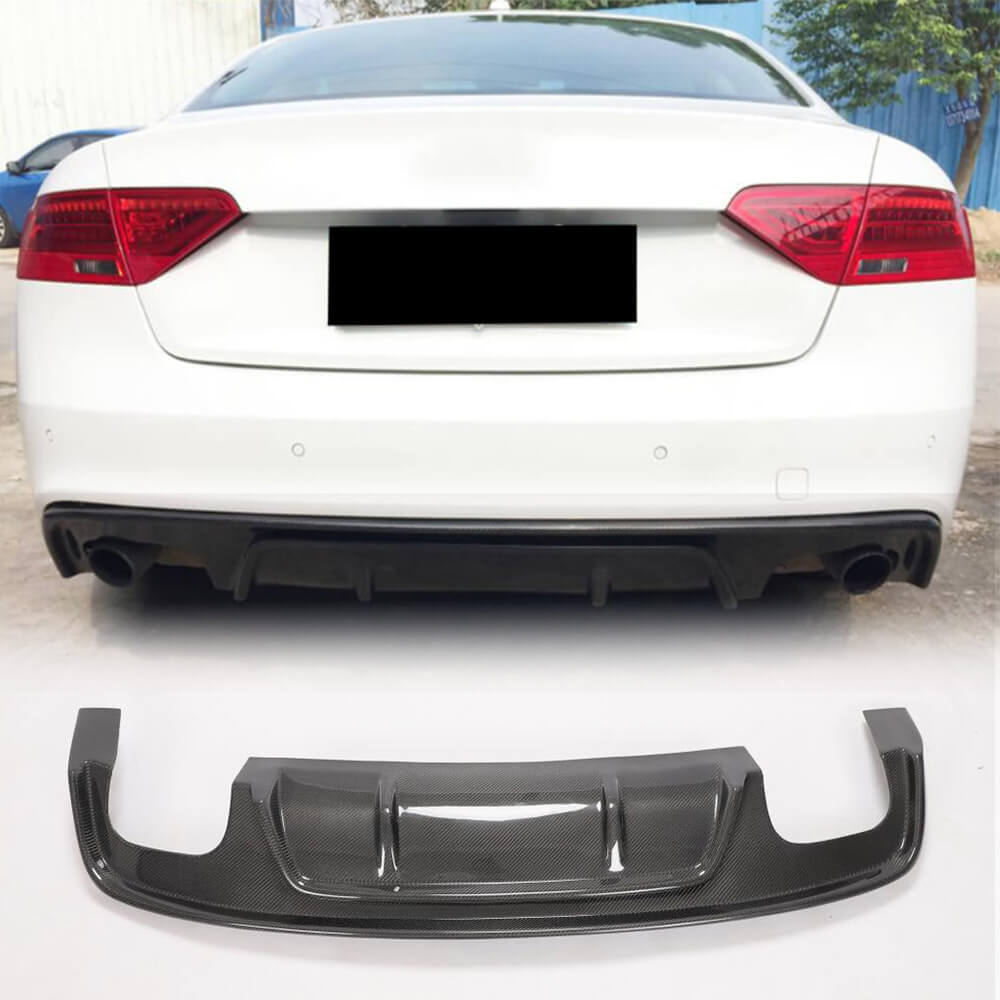 Audi S5 A5 Sline B8.5 Carbon Fiber Rear Bumper Diffuser