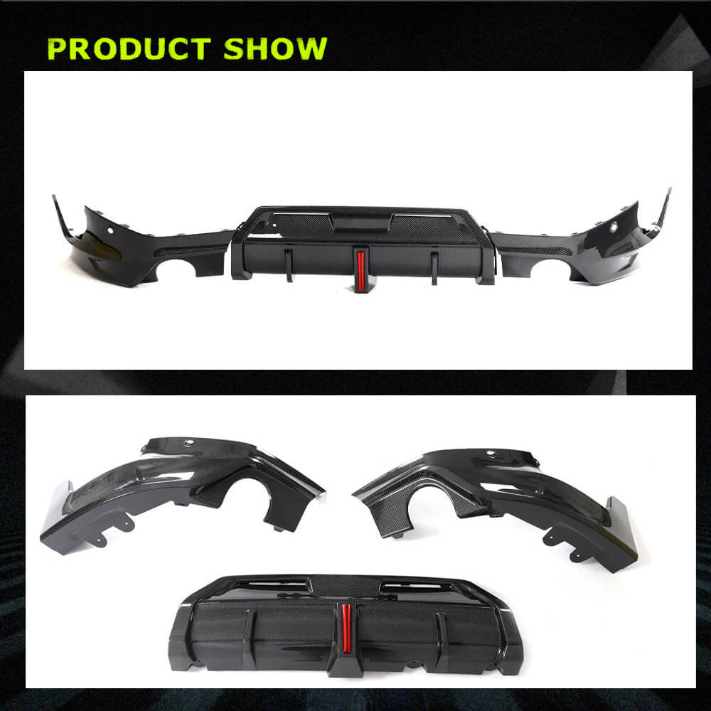 BMW G42 220i 230i M Sport M240i Carbon Fiber Rear Bumper Diffuser