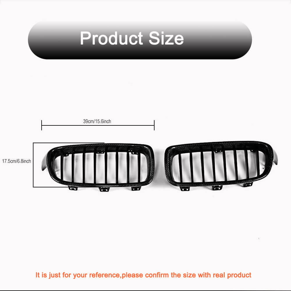 BMW 3 Series F30 F35 Carbon Fiber Front Kidney Grille | Exterior Mods ...