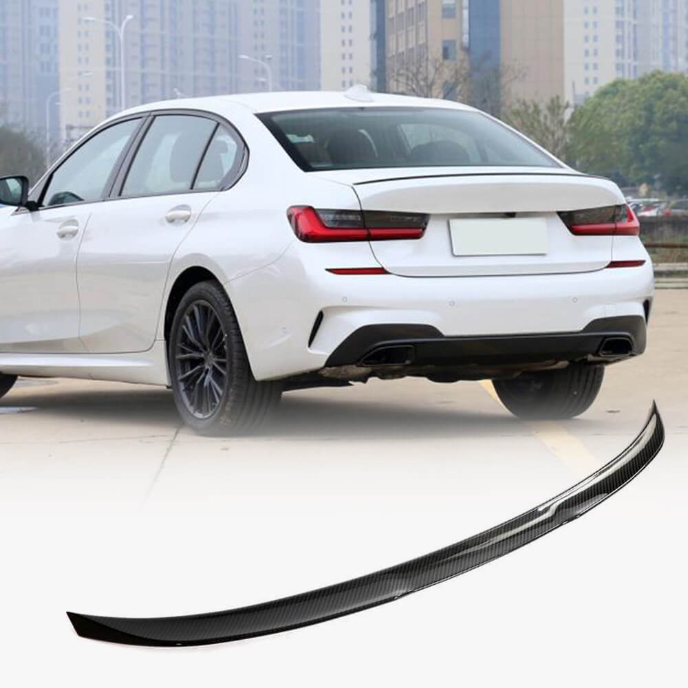 BMW 3 Series G20 G28 G80 M3 Dry Carbon Fiber Rear Trunk Spoiler Wing ...