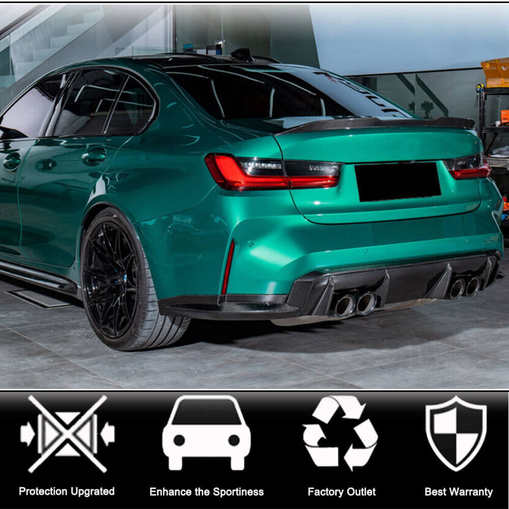 BMW G80 M3 Carbon Fiber Rear Bumper Splitter Flaps
