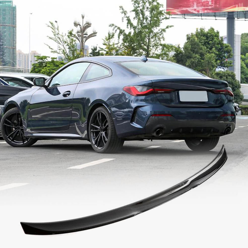 BMW G22 M440i G82 M4 Dry Carbon Fiber Rear Spoiler & Trunk Boot Wing ...