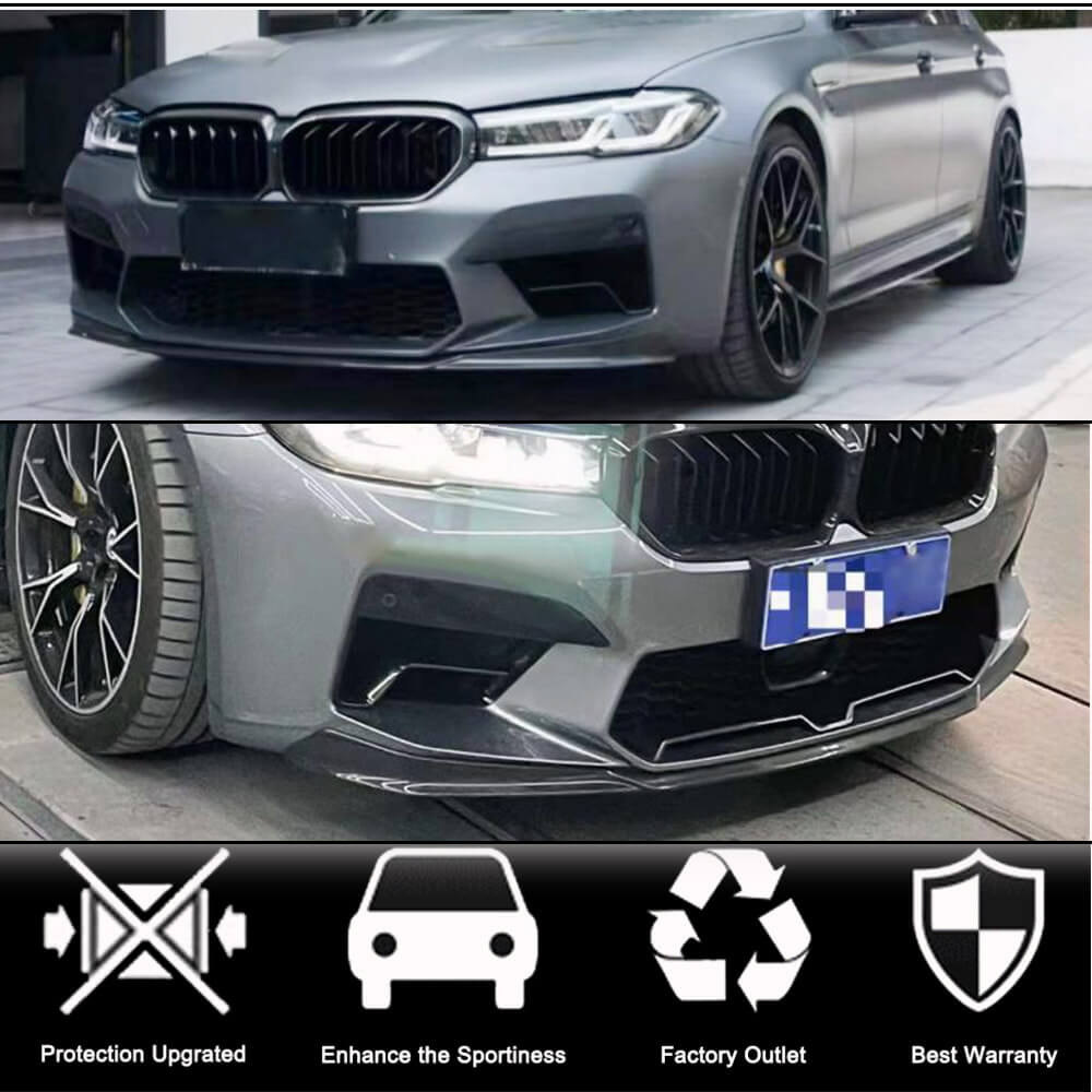 BMW F90 M5 Carbon Fiber Front Bumper Lip Spoiler