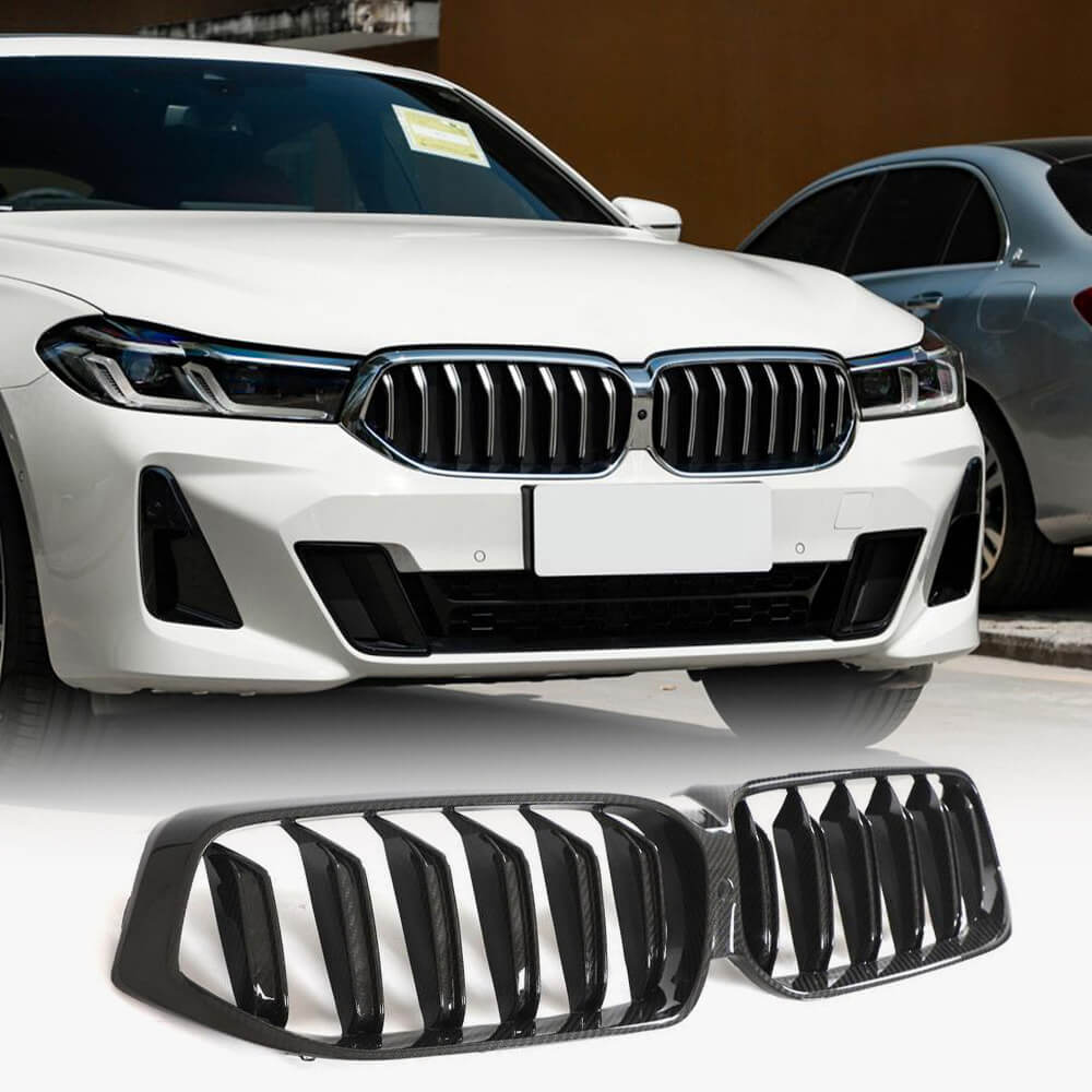 BMW 6 Series GT G32 LCI Dry Carbon Fiber Front Kidney Grille | Exterior ...