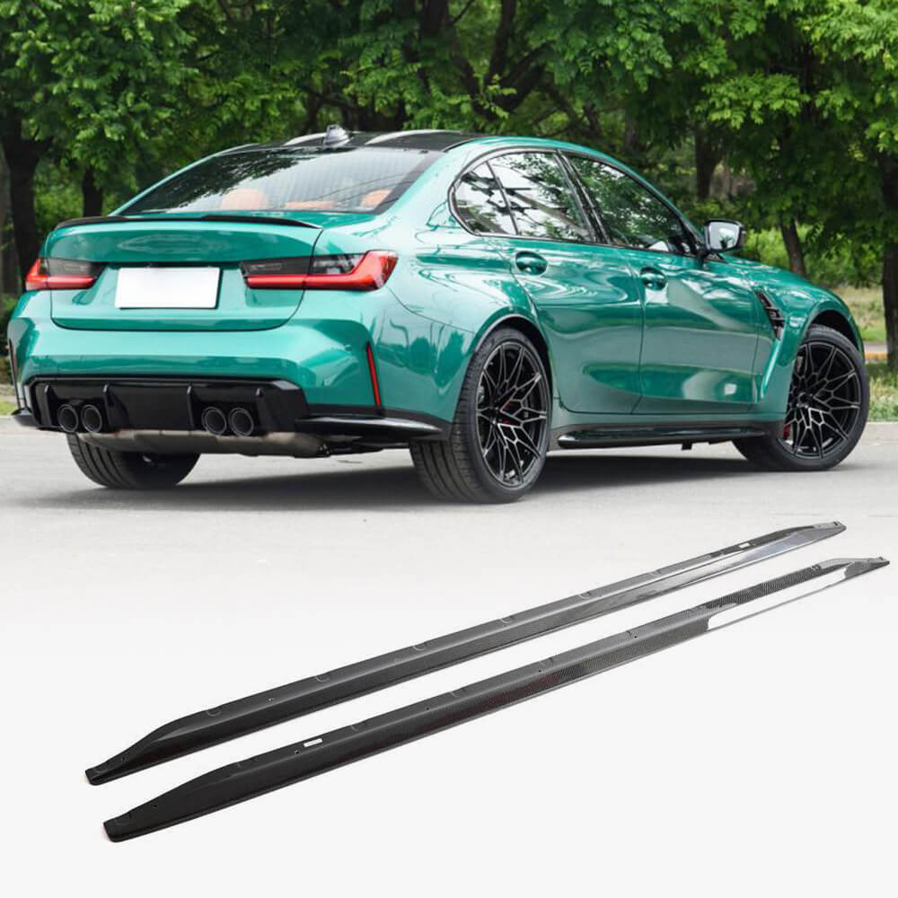 BMW G80 M3 Carbon Side Skirts Extension Lip | Exterior Accessories