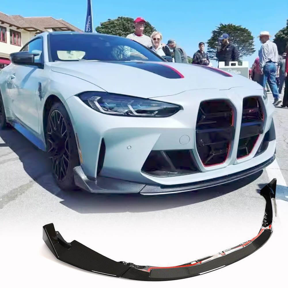 BMW G80 M3 G82 G83 M4 Dry Carbon Fiber Front Bumper Lip Spoiler ...