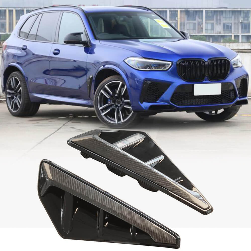 BMW X5M F95 Carbon Fiber Side Fender Vents Splitters | Aerodynamic Mods