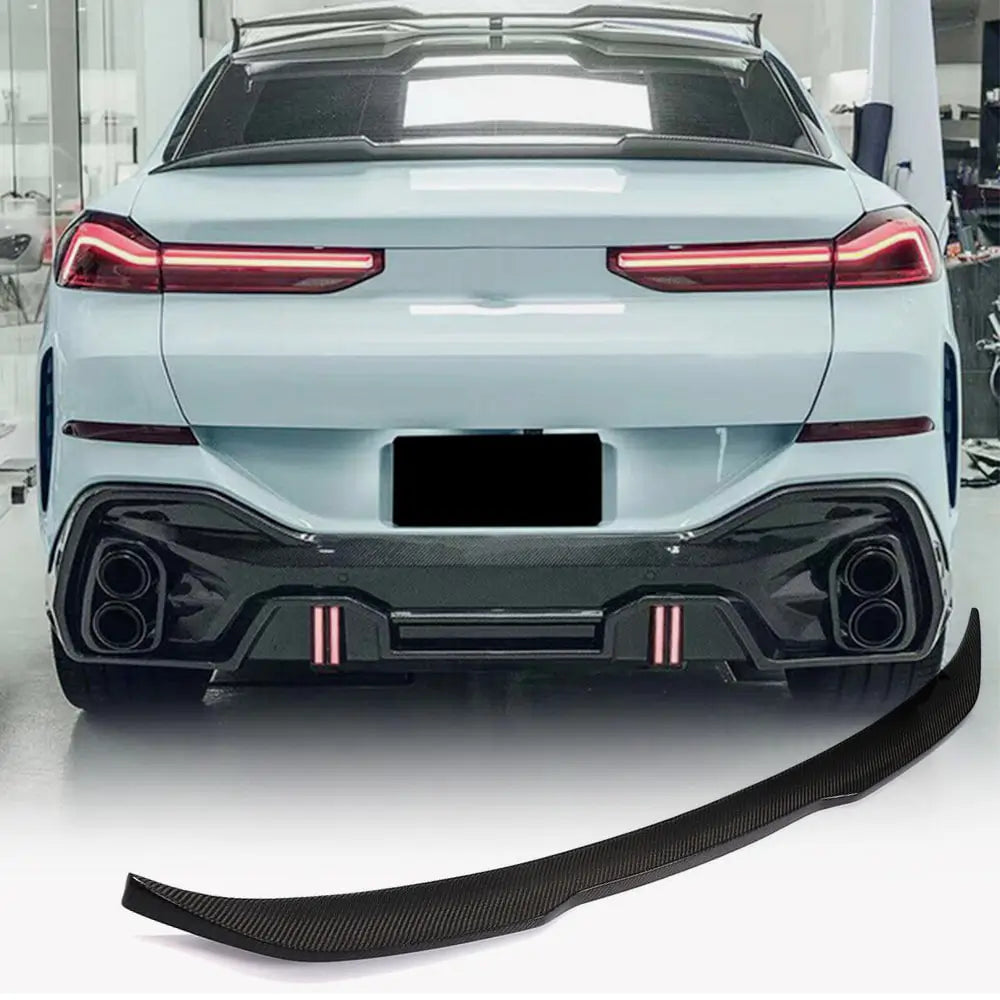 BMW X6 G06 X6M Carbon Fiber Rear Trunk Spoiler Wing Lip | Exterior Mods ...