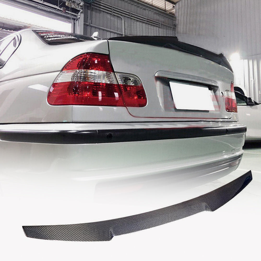 BMW E46 M3 Rear Trunk Spoiler & Lip & Wing | Carbon Fiber, M4 Style