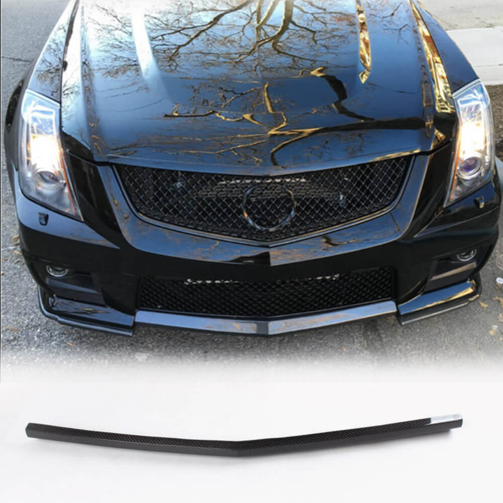 Cadillac CTS-V Carbon Fiber Front Bumper Center Lip Spoiler | Car Mods