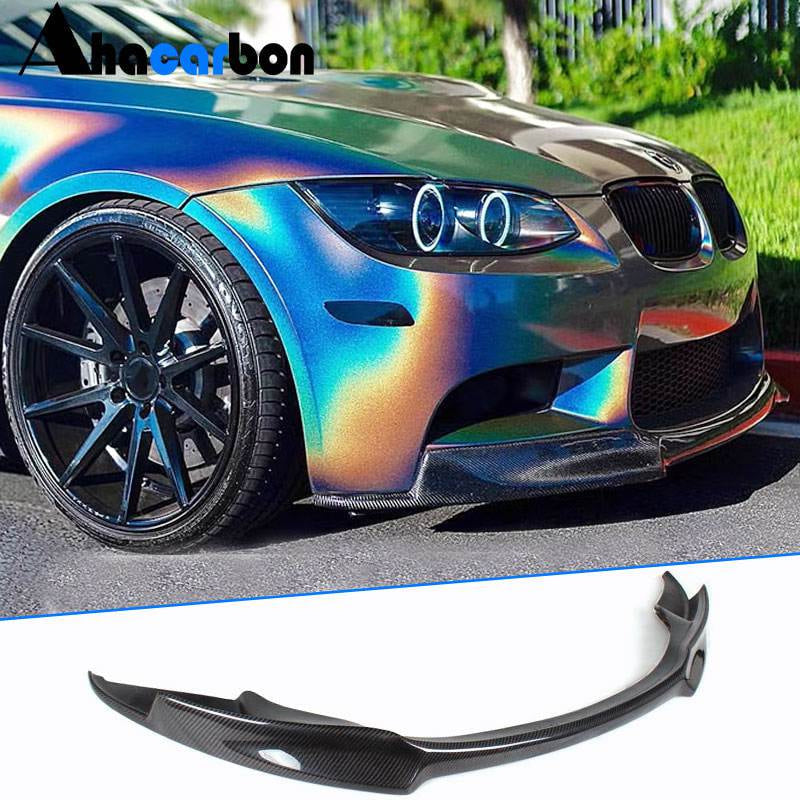 BMW E90 E92 E93 M3 Carbon Fiber Front Bumper Lip | Custom BMW Body Kit ...