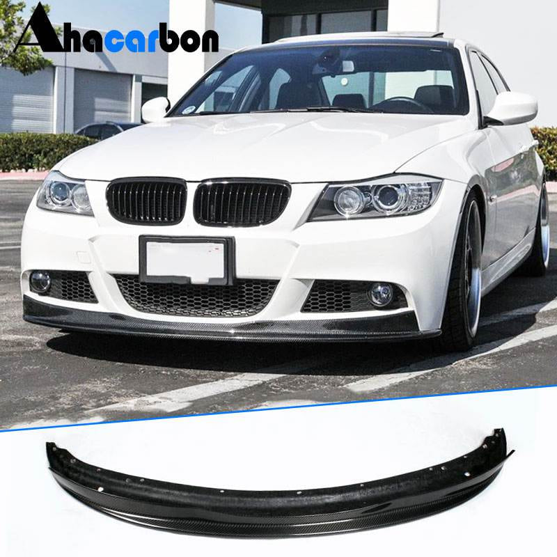 BMW E90 328i 330i 335i M Sport LCI Carbon Fiber Front Lip Spoiler ...