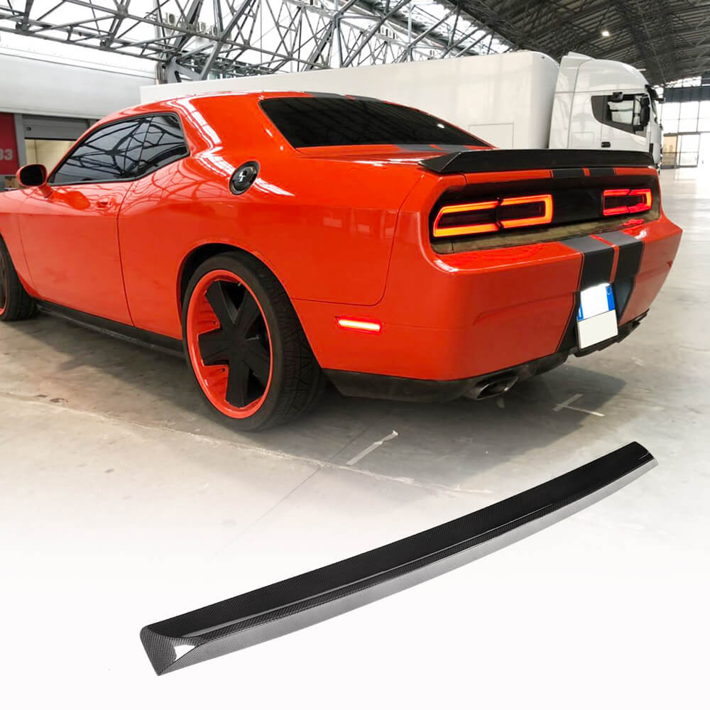 2008-2014 Dodge Challenger Carbon Fiber Trunk Spoiler & Rear Wing Lip ...