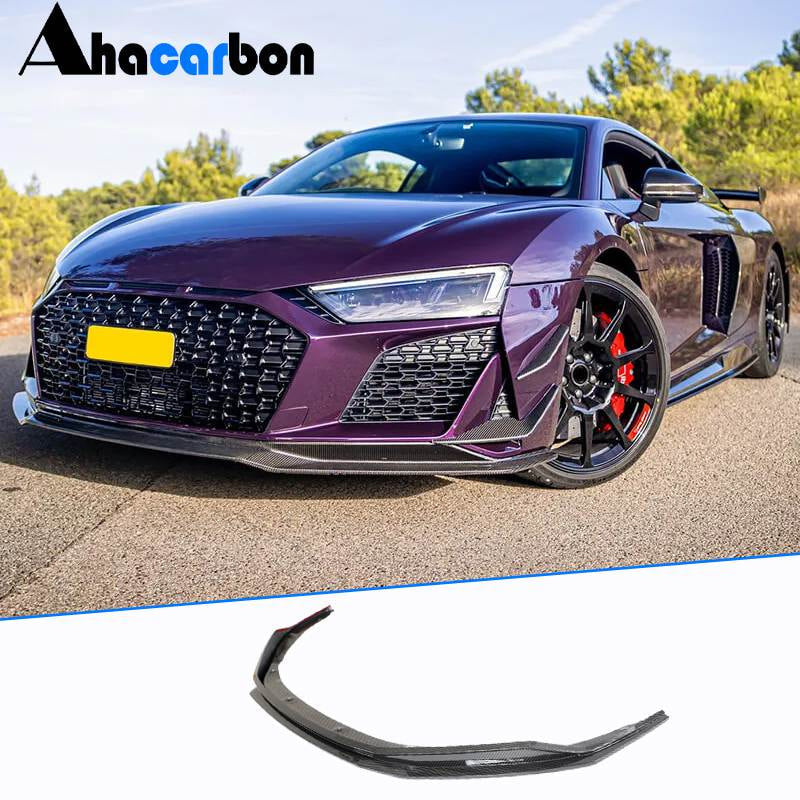 Audi R8 V10 Dry Carbon Fiber Front Bumper Lip Spoiler | Aerodynamic ...