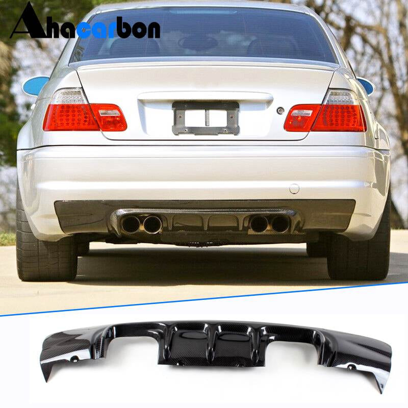 BMW 3 Series E46 M3 Carbon Fiber Rear Bumper Diffuser Rear Diffuser ...