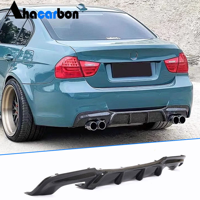 BMW 3 Series E90 M Sport 2005-2012 Rear Bumper Diffuser Carbon Fiber ...