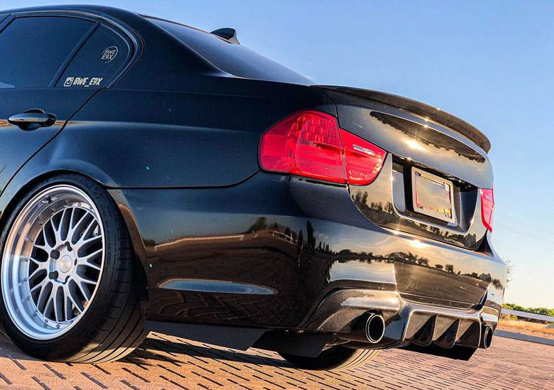 BMW E90 M Sport Carbon Fiber Rear Diffuser Valance Lip | Exterior Mods ...