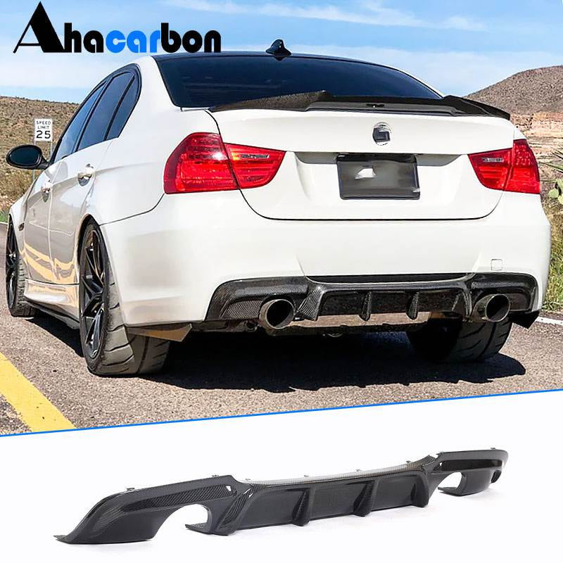 BMW E90 M Sport Carbon Fiber Rear Diffuser Valance Lip | Exterior Mods ...