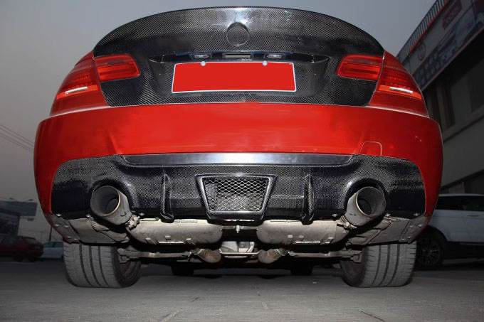BMW E92 E93 M Tech Carbon Fiber Rear Bumper Diffuser | Exterior Mods ...
