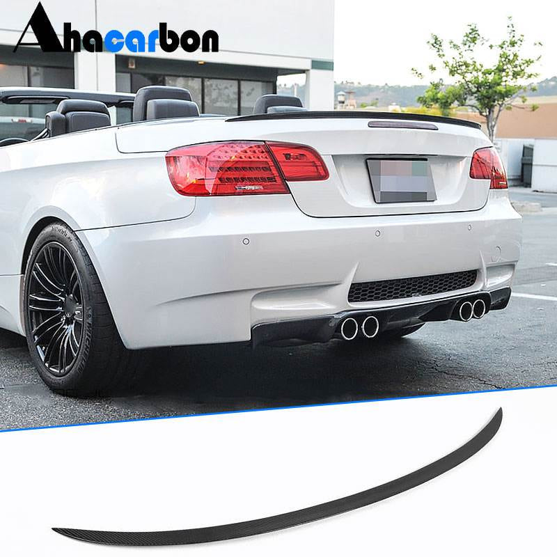 BMW E93 M3 3 Series 328i 330i Carbon Fiber Rear Trunk Spoiler Wing Lip