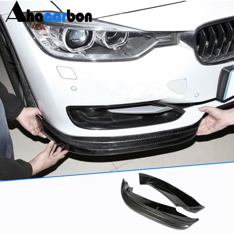 BMW F30 316i 320i 328i Carbon Fiber Front Bumper Splitter Canard Flaps