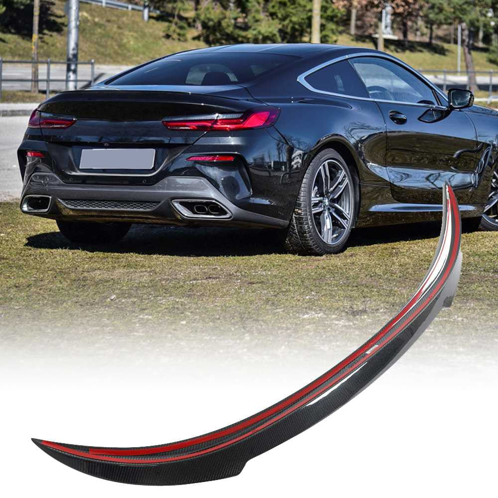 BMW G15 F92 M8 Carbon Fiber Rear Spoiler & Trunk Wing Lip | V Style ...