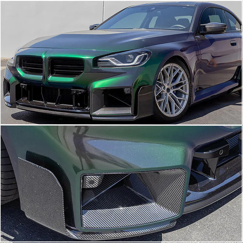 BMW G87 M2 Carbon Fiber Front Bumper Splitters | Aerodynamic Mods ...