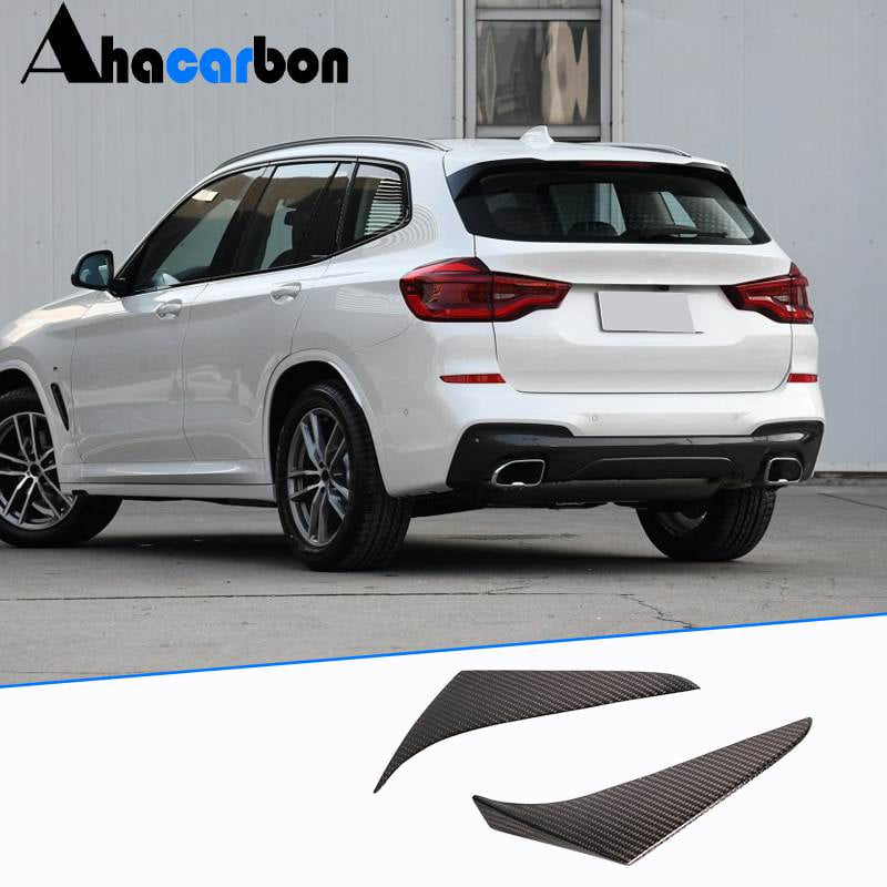 BMW X3 G01 M40i Carbon Fiber Rear Window Spoiler Side Wing Vent Trims
