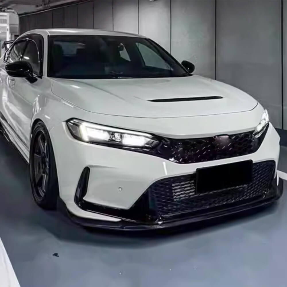 For Honda Civic TYPE R Carbon Fiber Front Bumper Lip Spoiler | Exterior ...