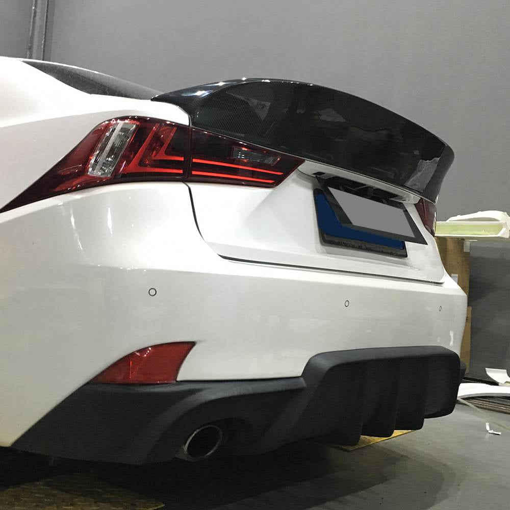 Lexus IS F Carbon Fiber Rear Trunk Spoiler Wing Lip | Exterior Mods