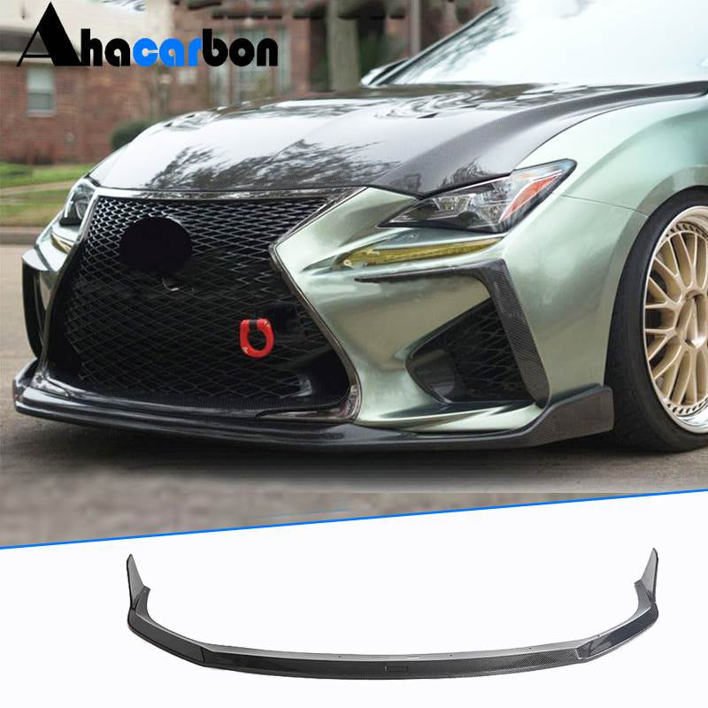 Lexus RCF RC-F Base Coupe 2-Door 2015-2018 Front Bumper Lip Carbon ...