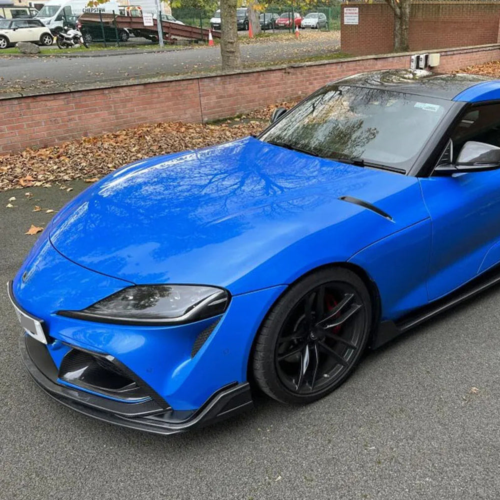 Toyota GR Supra J29 A90 Carbon Fiber Front Bumper Lip Spoiler Splitter