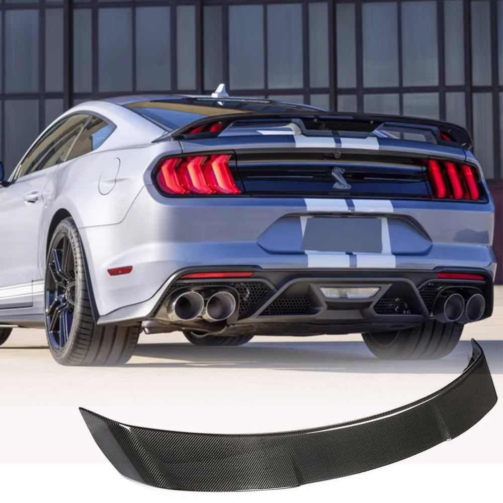 Ford Mustang V6 V8 GT Carbon Fiber Rear Trunk Spoiler | Exterior Mods