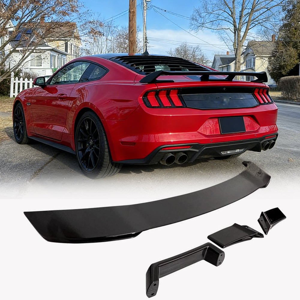 Ford Mustang GT Dark Horse Glossy Black ABS Rear Trunk Spoiler