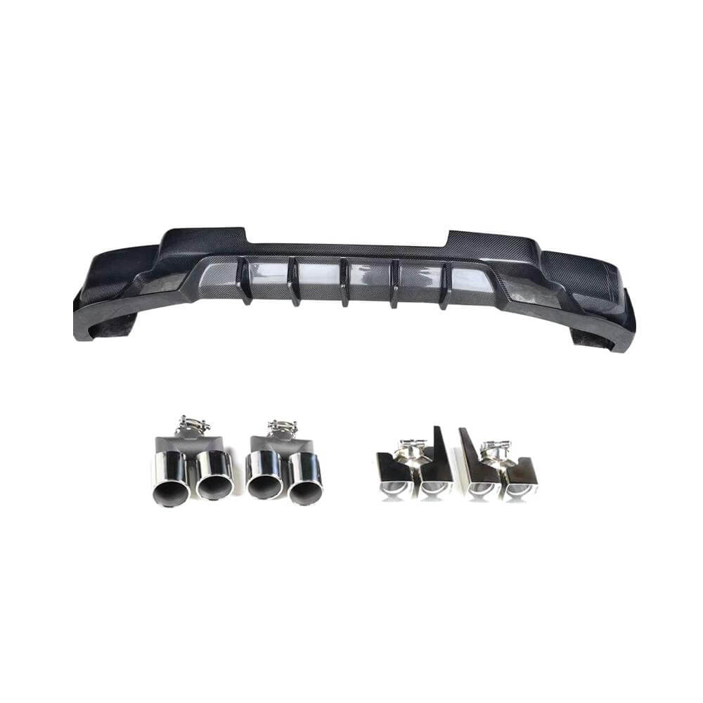 Land Rover Defender 90/110/130 Carbon Fiber Rear Bumper Diffuser Lip ...