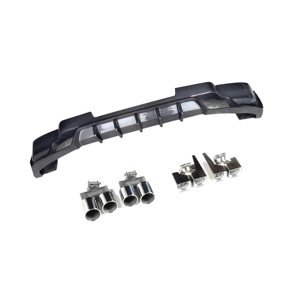 Land Rover Defender 90/110/130 Carbon Fiber Rear Bumper Diffuser Lip ...