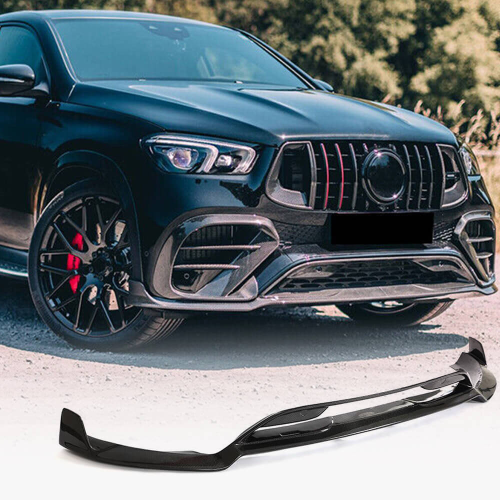 Mercedes Benz GLE63 AMG Carbon Fiber Front Bumper Lip Spoiler – Ahacarbon