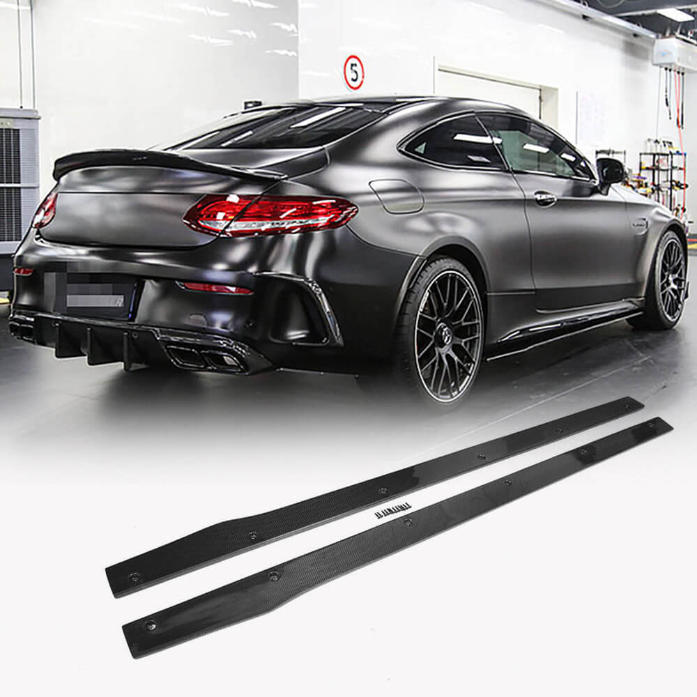 Mercedes Benz W205 C205 C63 AMG Carbon Fiber/FRP Side Skirts