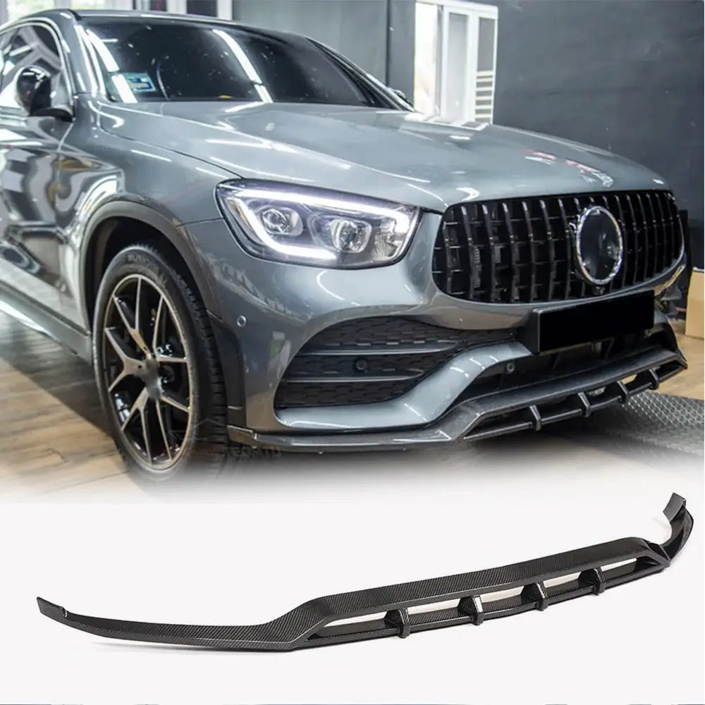 Mercedes Benz X253 Carbon Fiber Front Bumper Lip | Custom, Top Fit ...