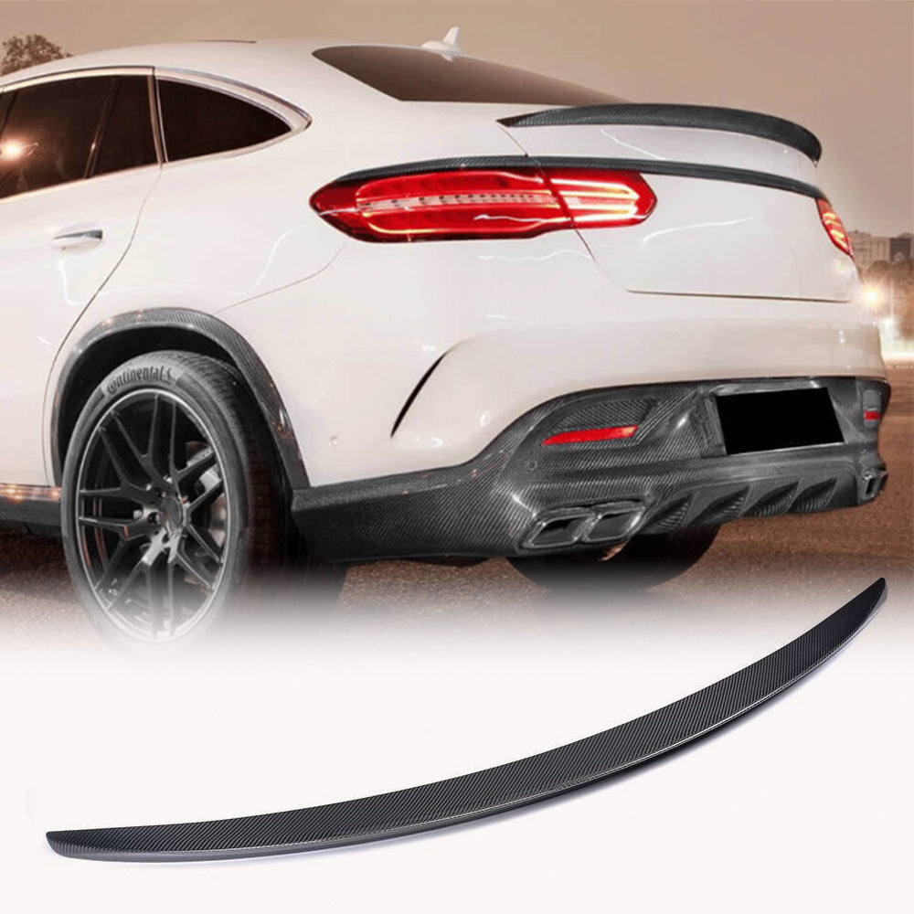 Mercedes Benz GLE Coupe GLE63 C292 Carbon Fiber Rear Trunk Spoiler Lip