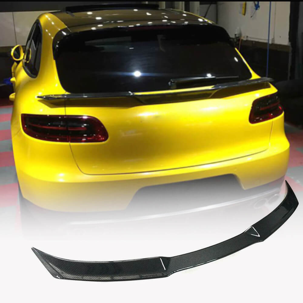 Porsche Macan Carbon Fiber Rear Middle Spoiler & Window Wing Lip