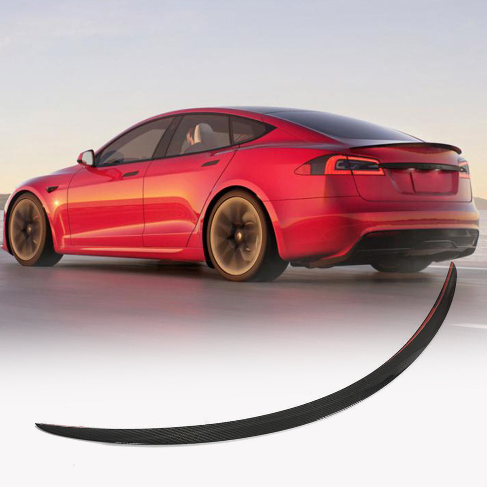 Tesla Model S Dry Carbon Fiber Rear Trunk Spoiler Wing Lip | Exterior ...