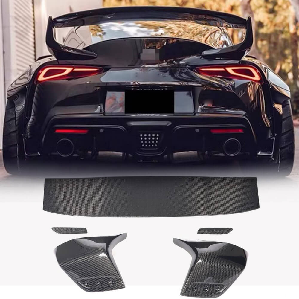 Toyota Supra A90 A91 MK5 Carbon Fiber Rear Trunk Lid Spoiler Wing Lip