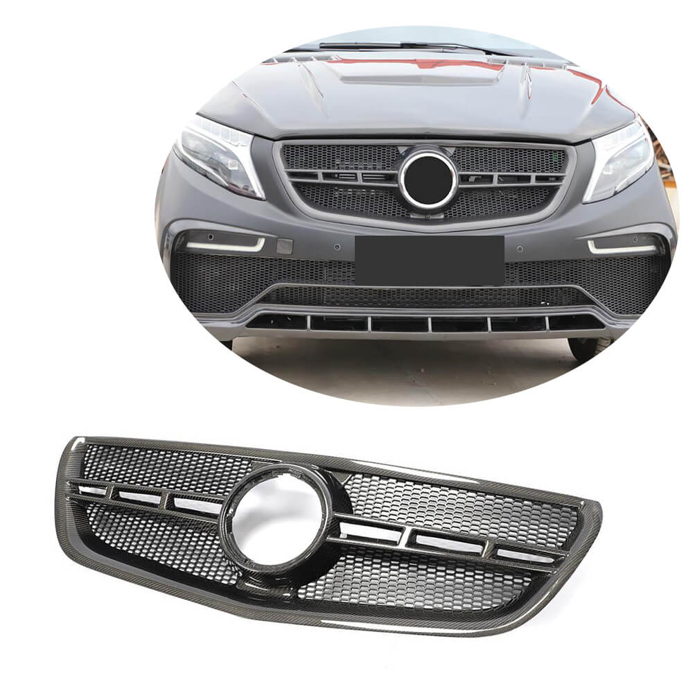 Get Mercedes Benz W447 Front Bumper Grille | Carbon Fiber for Benz