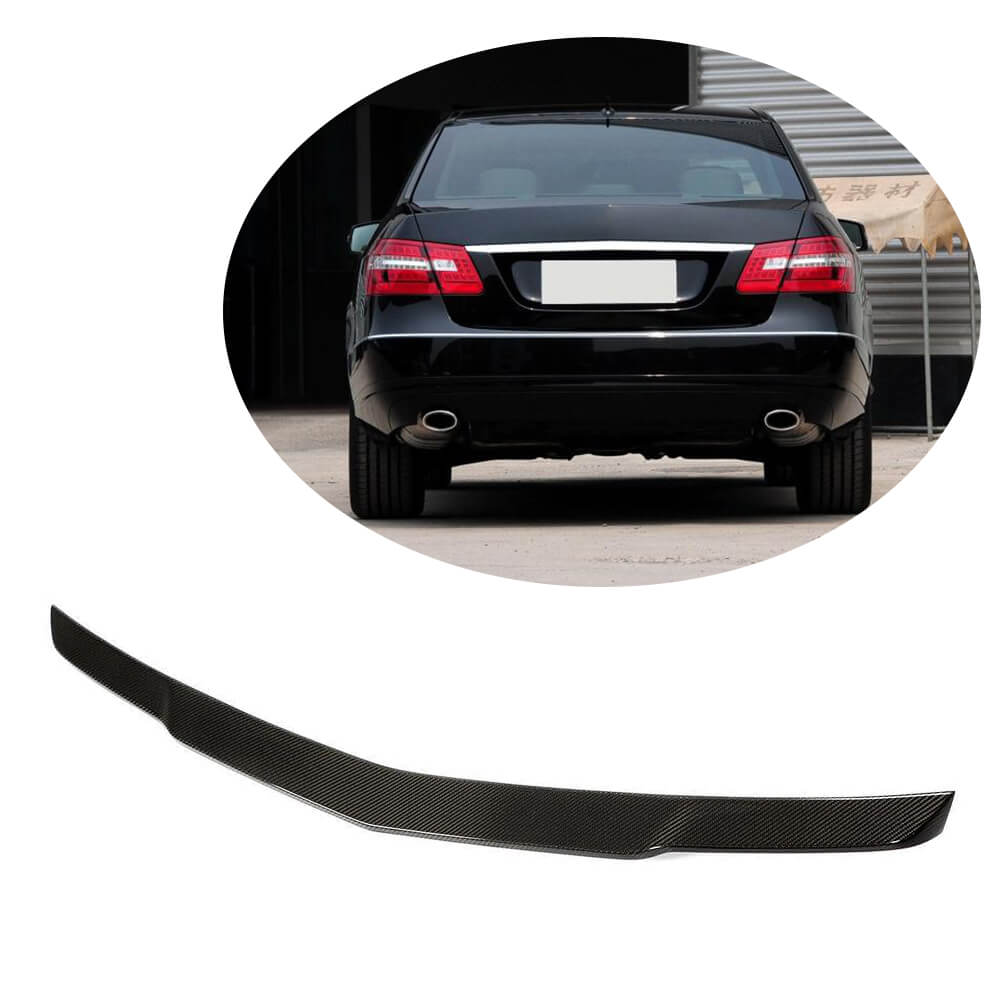 Mercedes Benz W212 Carbon Fiber Rear Spoiler | Custom, Factory – Ahacarbon