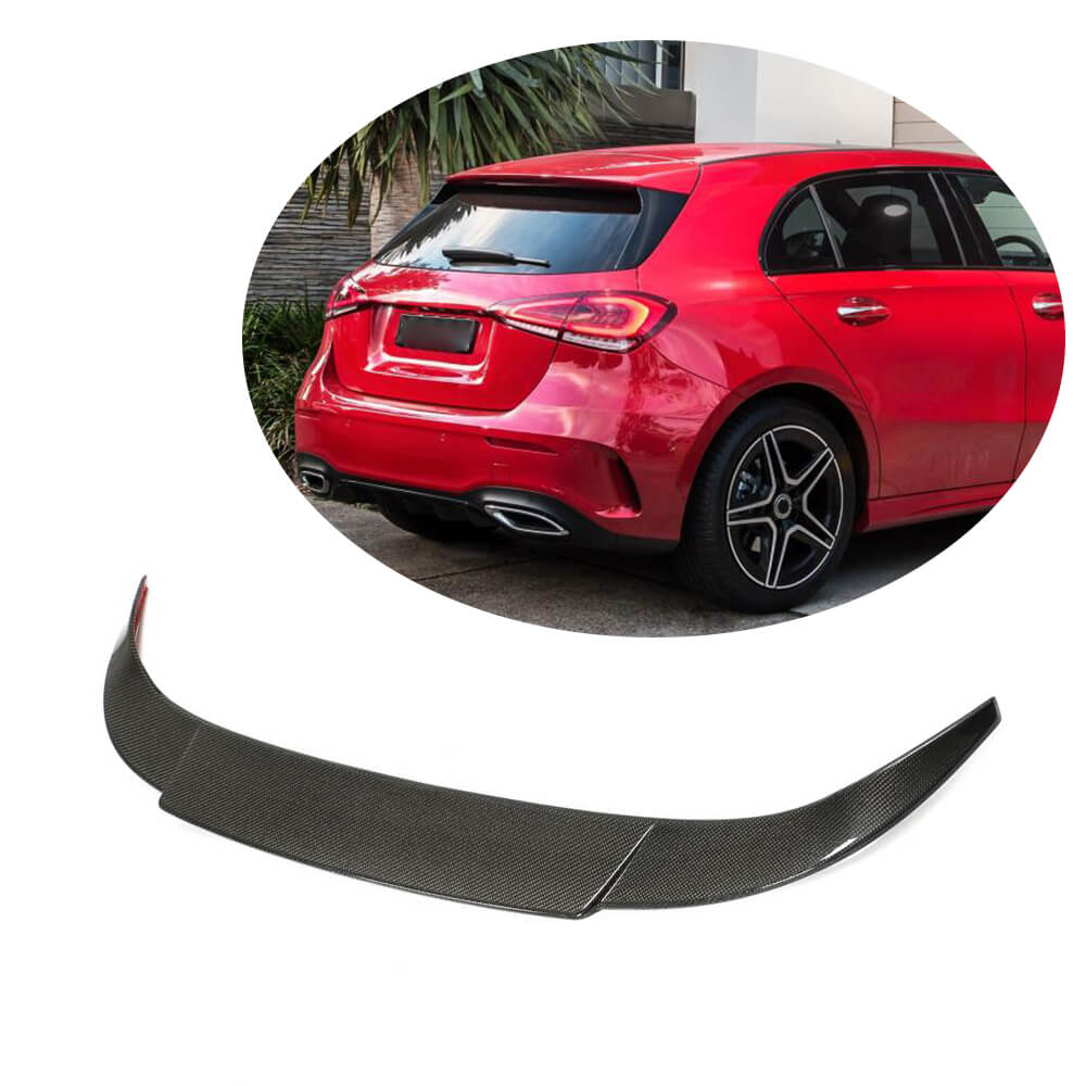 Mercedes Benz W177 A35 Carbon Fiber Rear Roof Spoiler Window Wing Lip