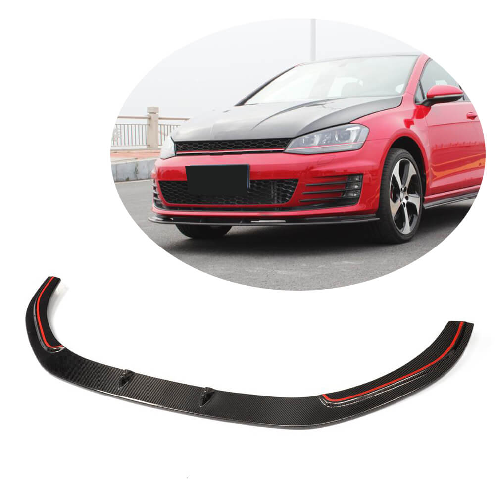 Get Volkswagen Golf 7 GTI Front Lip Spoiler | Carbon Fiber Part for VW ...